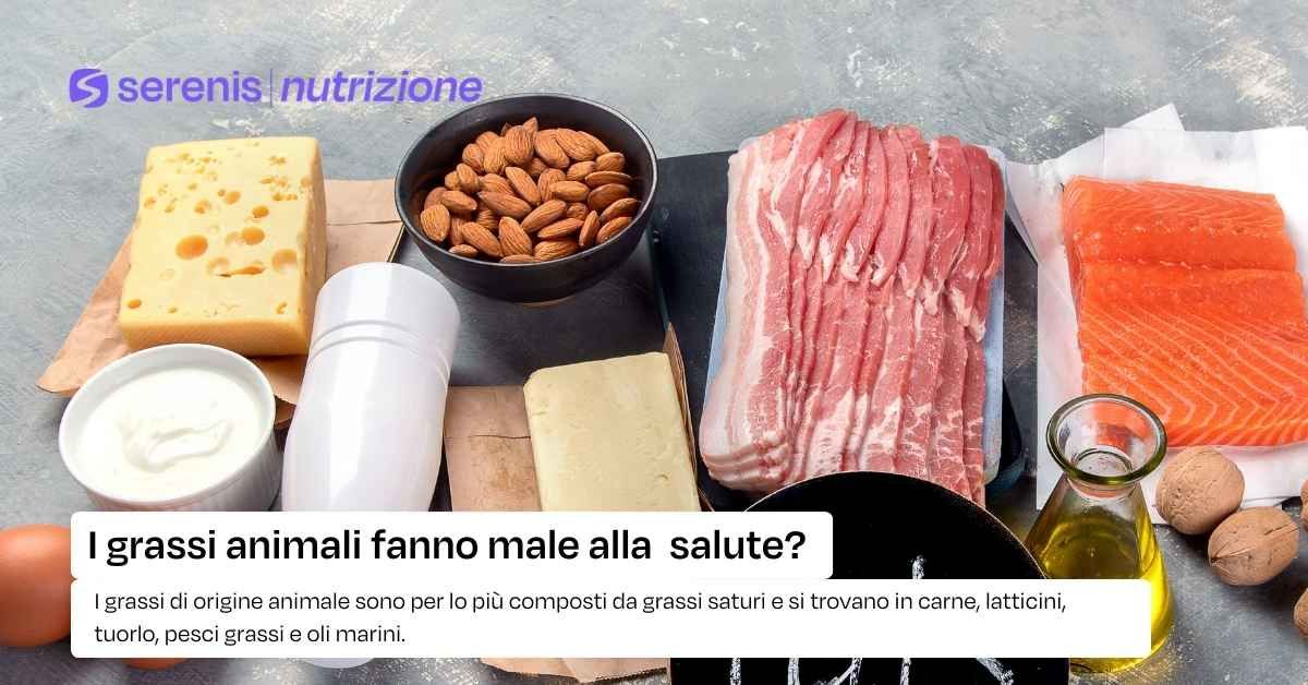 I grassi animali fanno male alla salute?