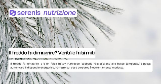 Il freddo fa dimagrire? Verità e falsi miti